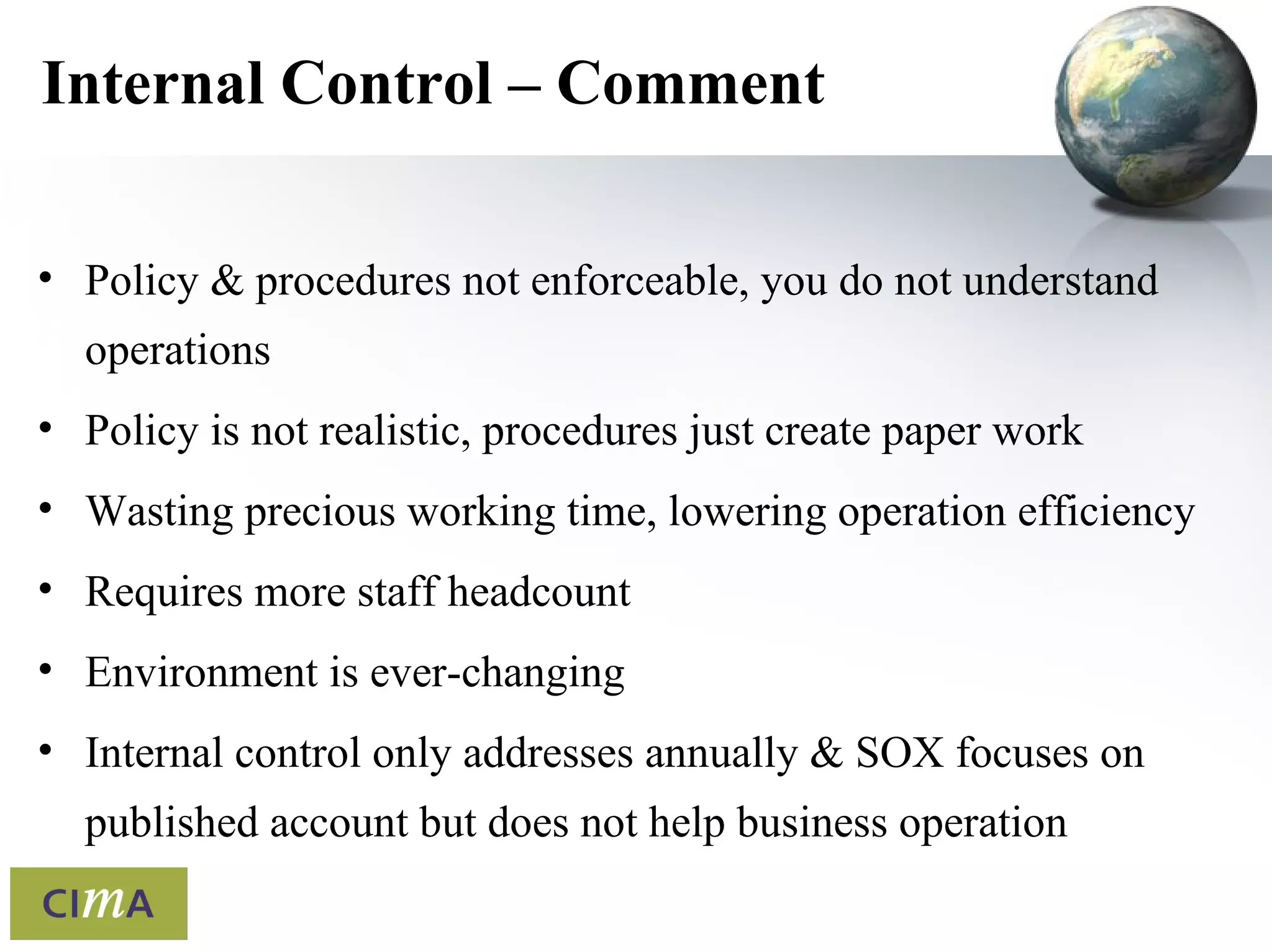 Essentials Of Internal Control | PPT | Business | Business and Finance