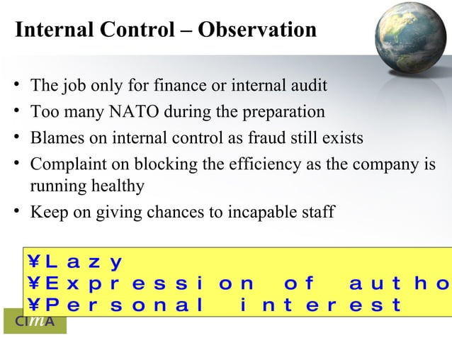 Essentials Of Internal Control | PPT | Business | Business and Finance