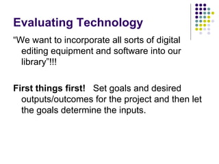 Evaluating Electronic Resources | PPT