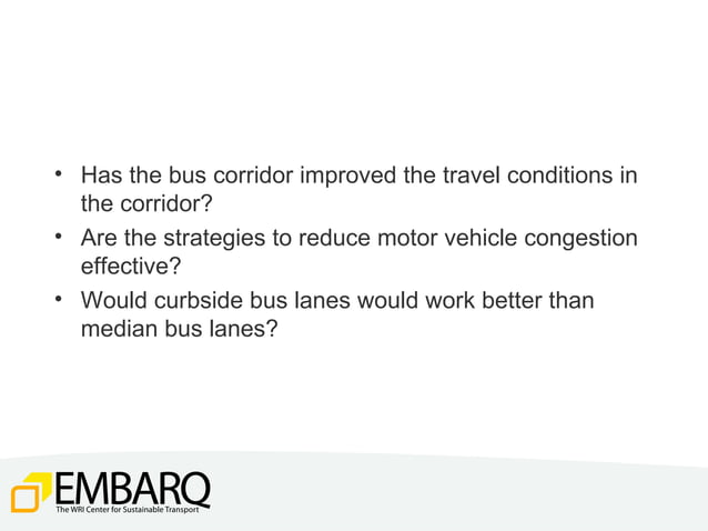 Observations on the Bus Corridor in Delhi | PPT