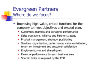 Evergreen Partners Jw Background 091608 | PPT