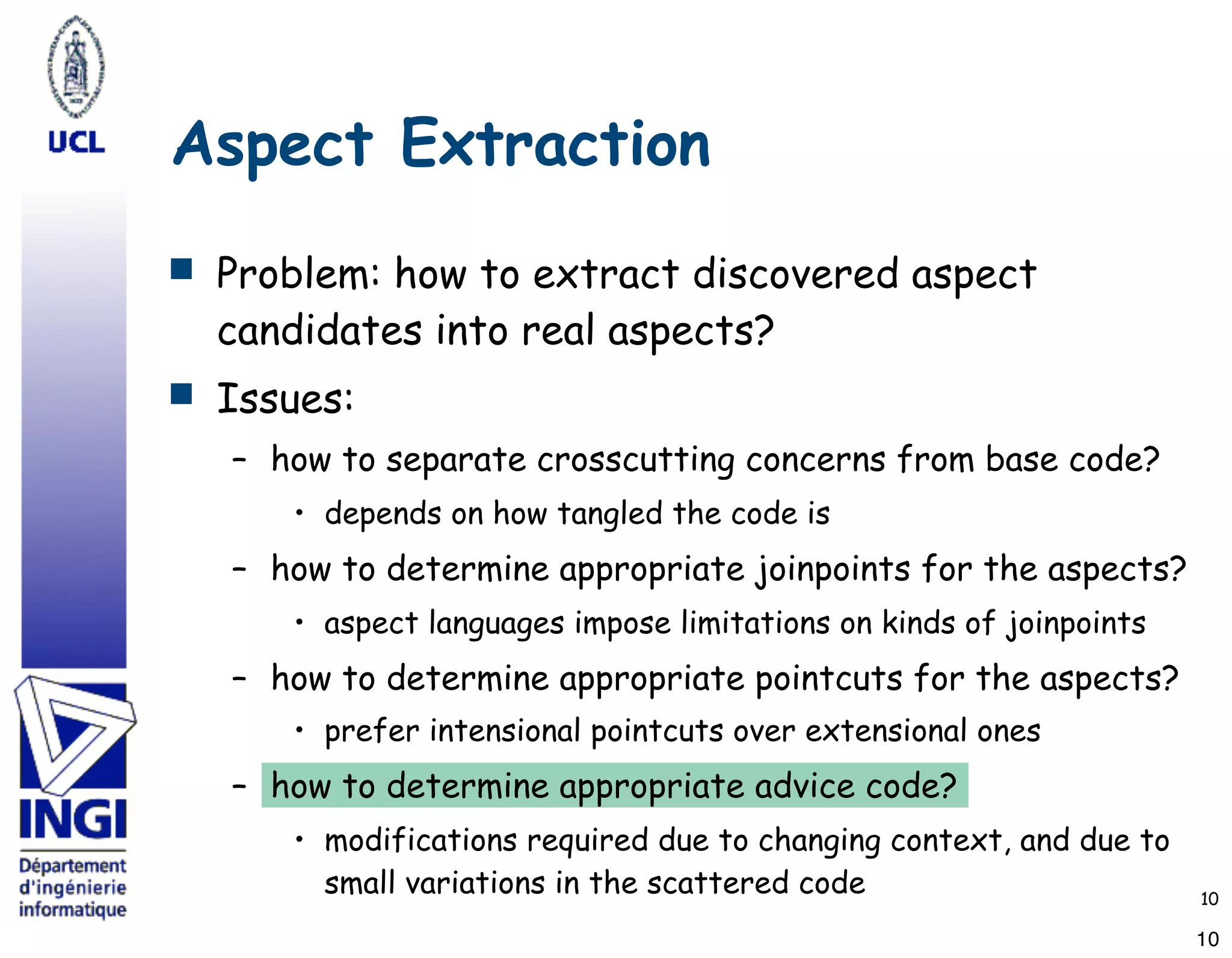 Evolutionary Problems In Aspect Oriented Software Development | PDF