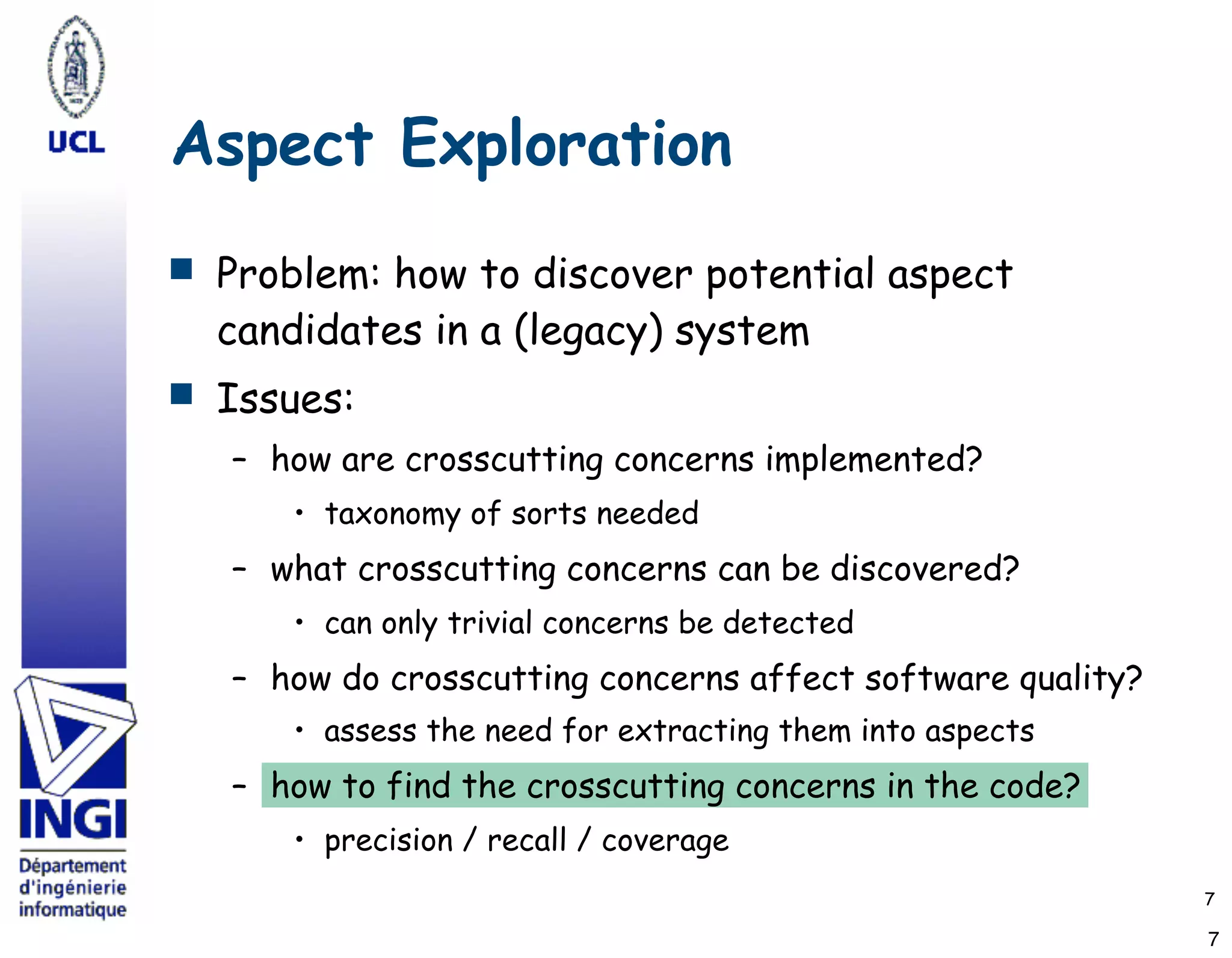 Evolutionary Problems In Aspect Oriented Software Development | PDF