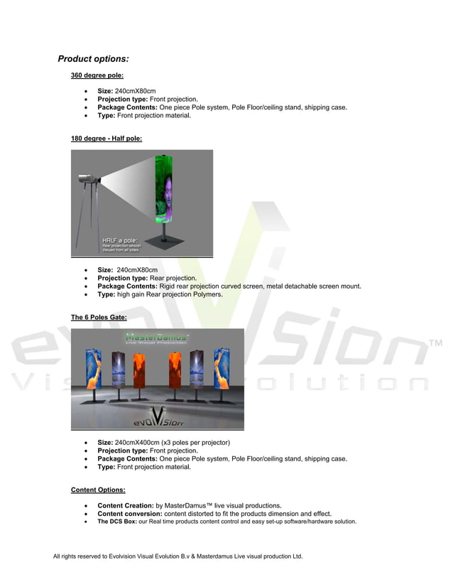 Evolvision Product Line | PDF