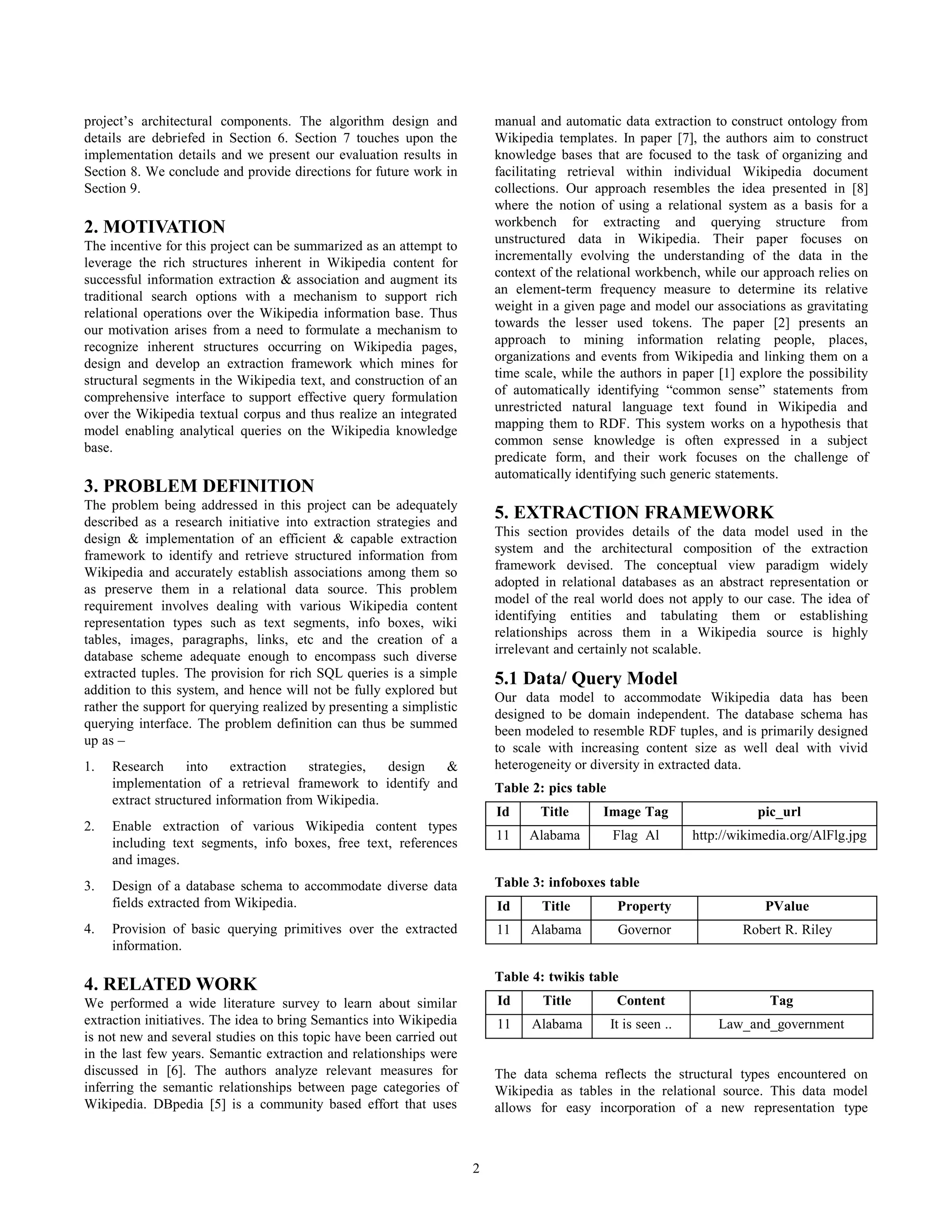 Extracting Structured Records From Wikipedia | PDF Extracting Structured Records From Wikipedia | PDF