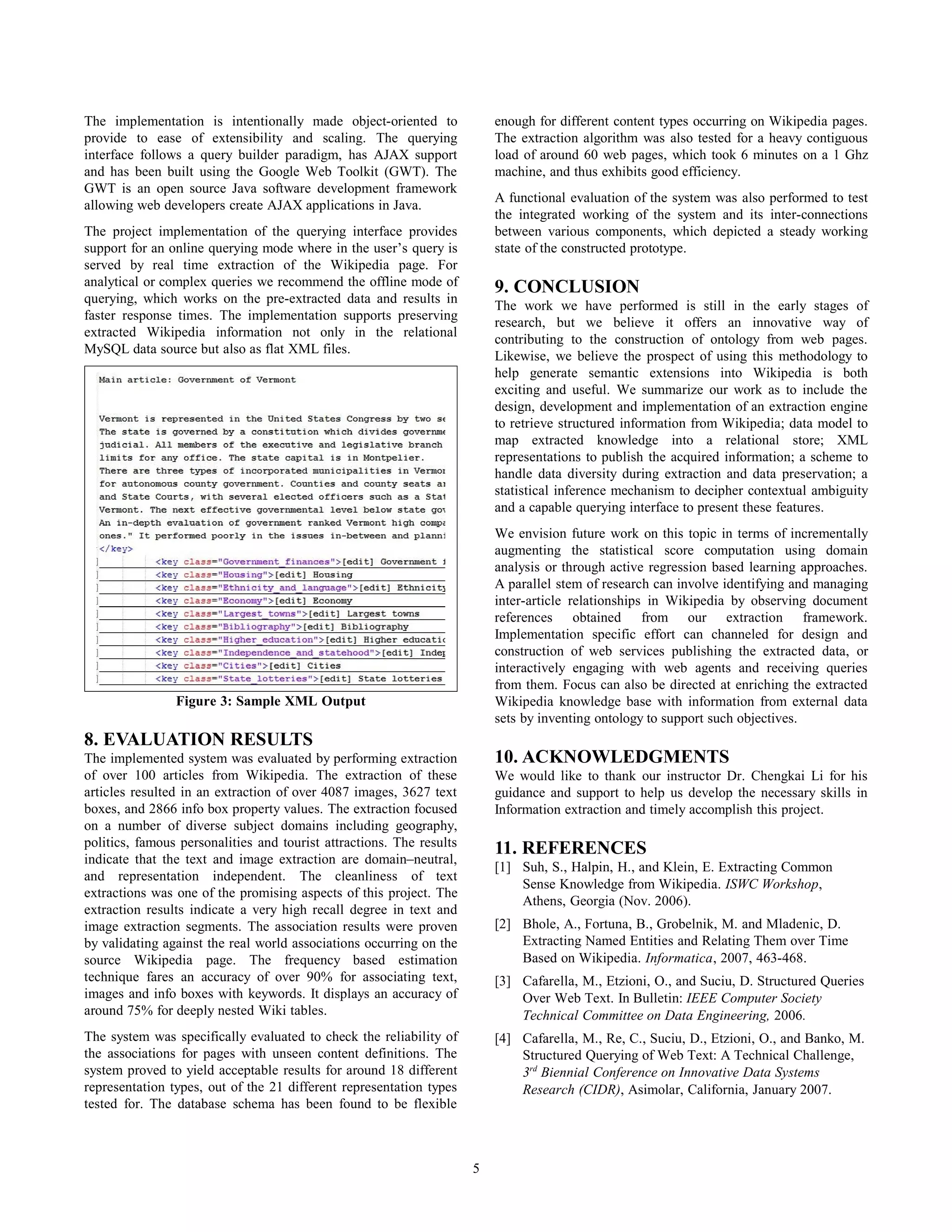 Extracting Structured Records From Wikipedia | PDF