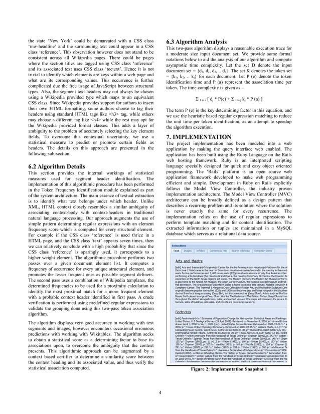 Extracting Structured Records From Wikipedia | PDF Extracting Structured Records From Wikipedia | PDF