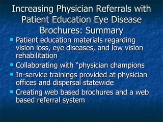 Eye Disease Brochures | PPT