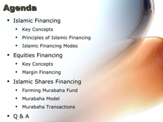 Islamic Shares Financing | PPT | Home Financing | Personal Debt