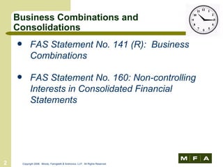 Business Combinations & Consolidations | PPT
