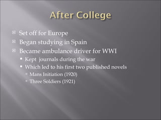 John Dos Passos - By: Scott Naumann | PPS