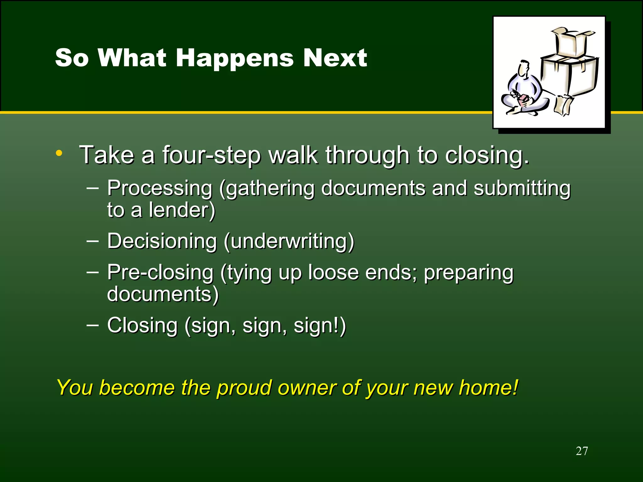 First Time Home Buyer Presentation | PPT