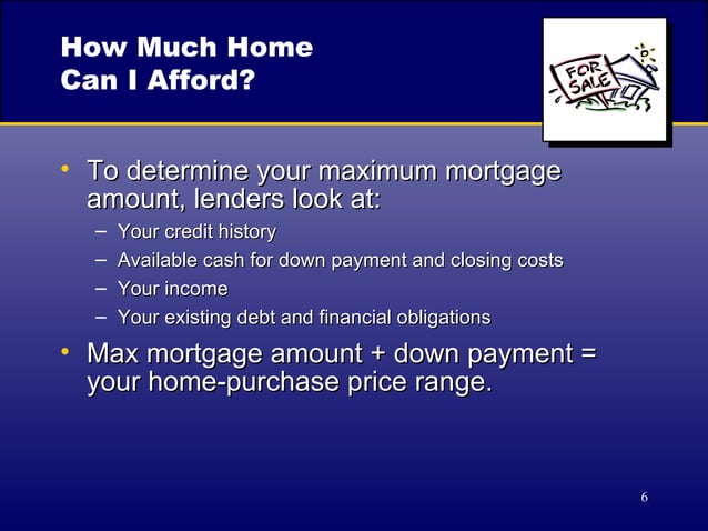First Time Home Buyer Presentation | PPT