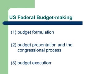 Federal Budget Making | PPT