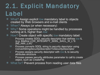 Fighting Spyware With Mandatory Access Control In Microsoft Windows ...