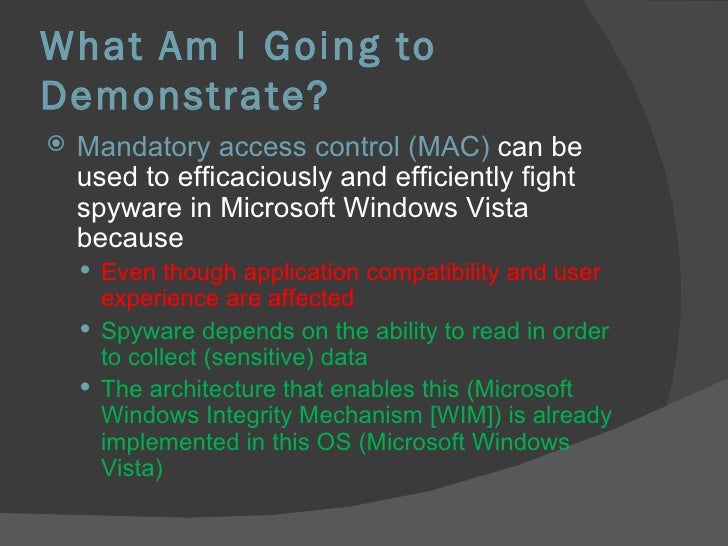 Mandatory Access Control