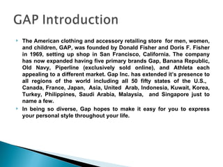 MARK Consulting Group – GAP Apparel Division | PPT