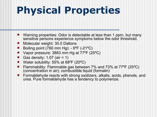 Formaldehyde Exposure in Embalmers | PPT