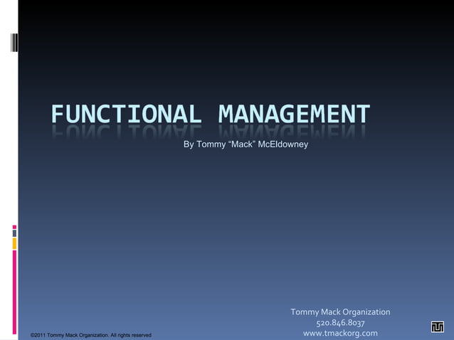 Funtional Management | PPT | Business Administration | Business