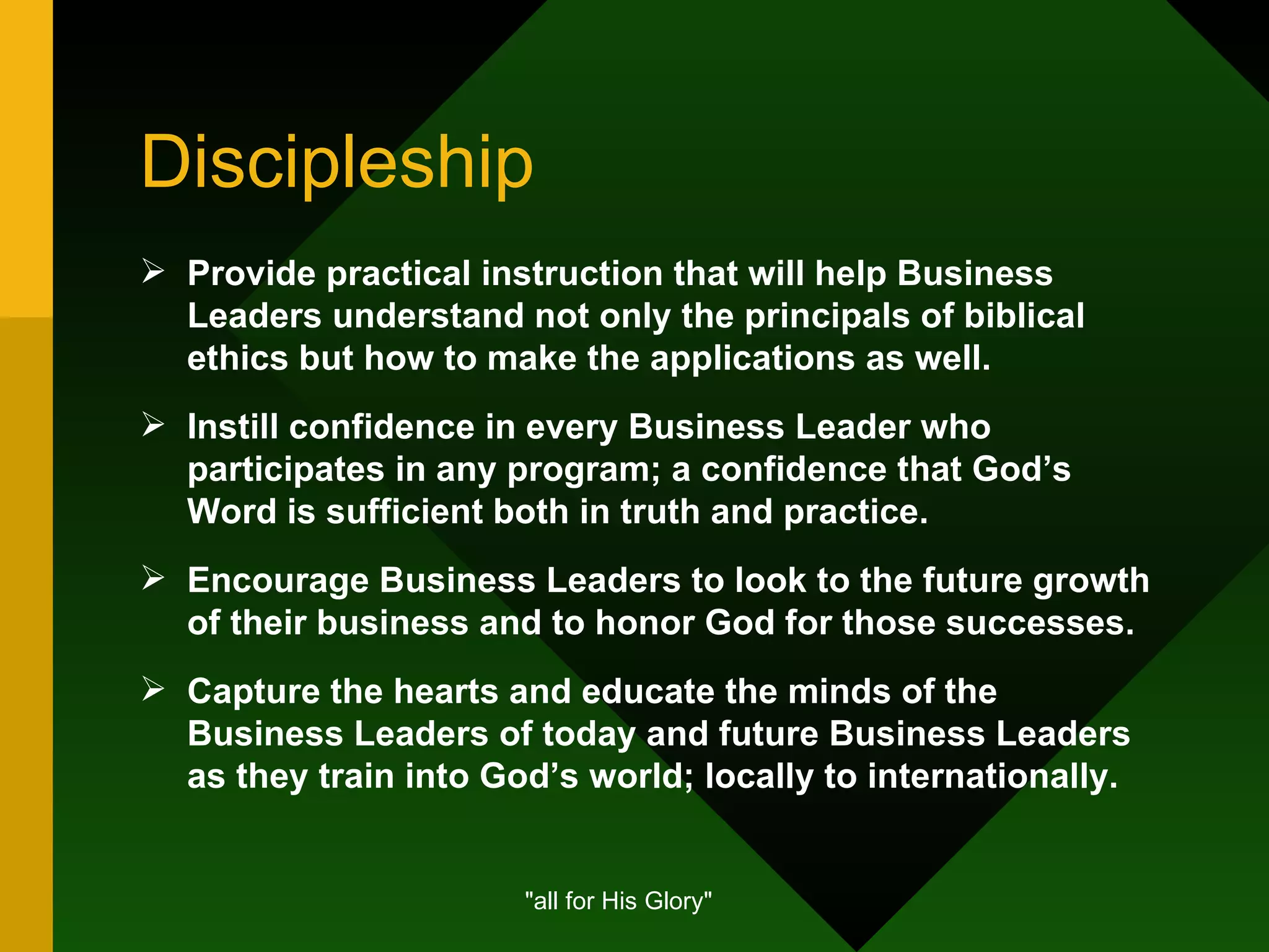 GREATER BIZ GOD'S WAY | PPT