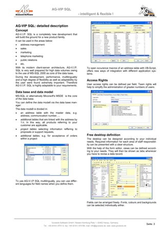 Gb Vip Sql Prospekt | PDF