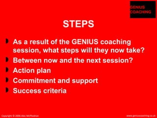 GENIUS Coaching: A great coaching model for managing a coaching session ...