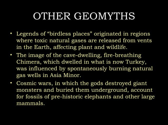 Geomythology | PPT