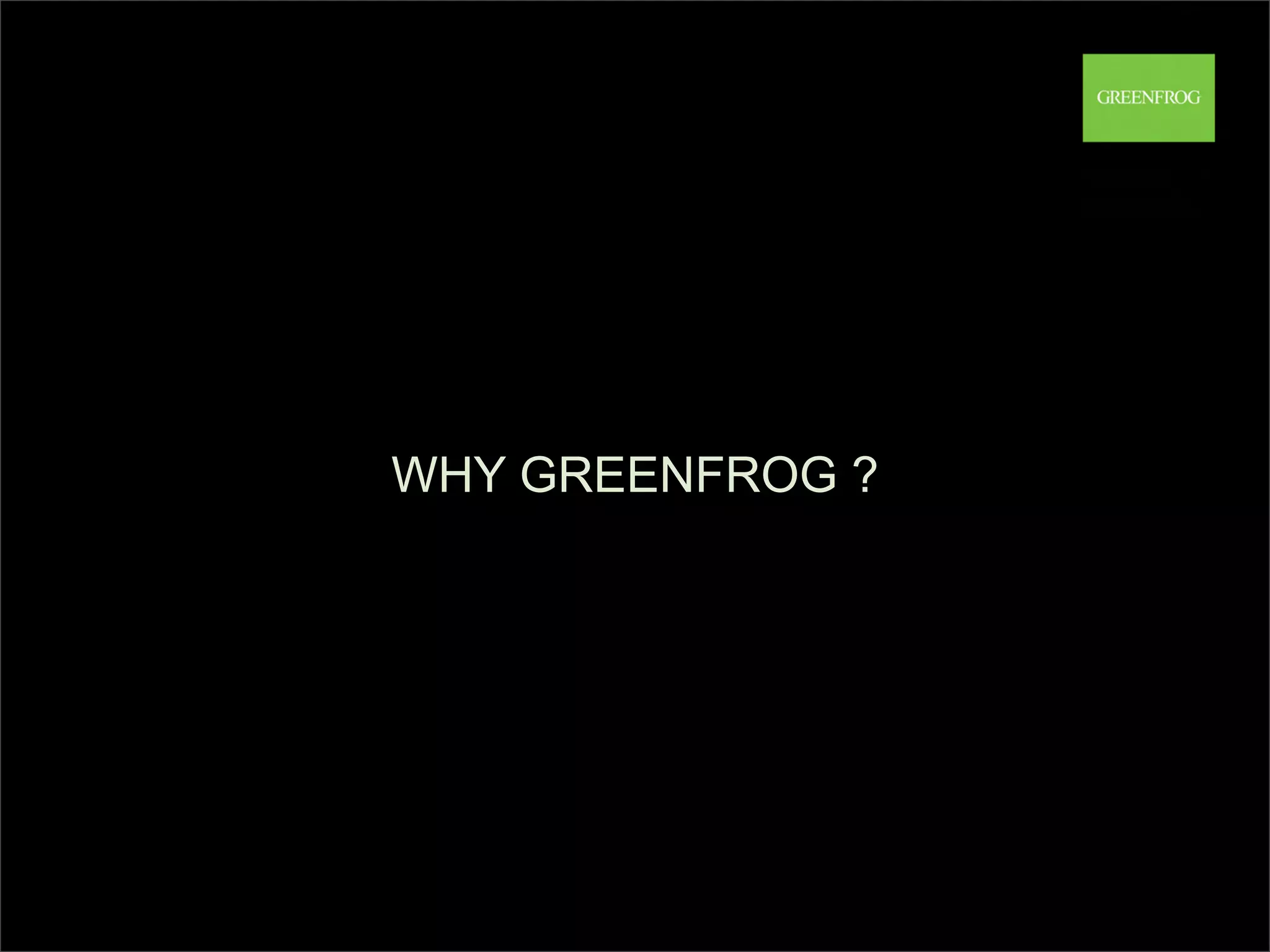 Greenfrog Presentation.English | PDF