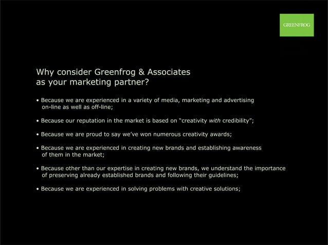 Greenfrog Presentation.English | PDF