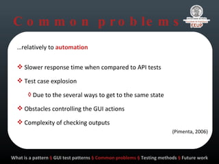 GUI Test Patterns | PPT