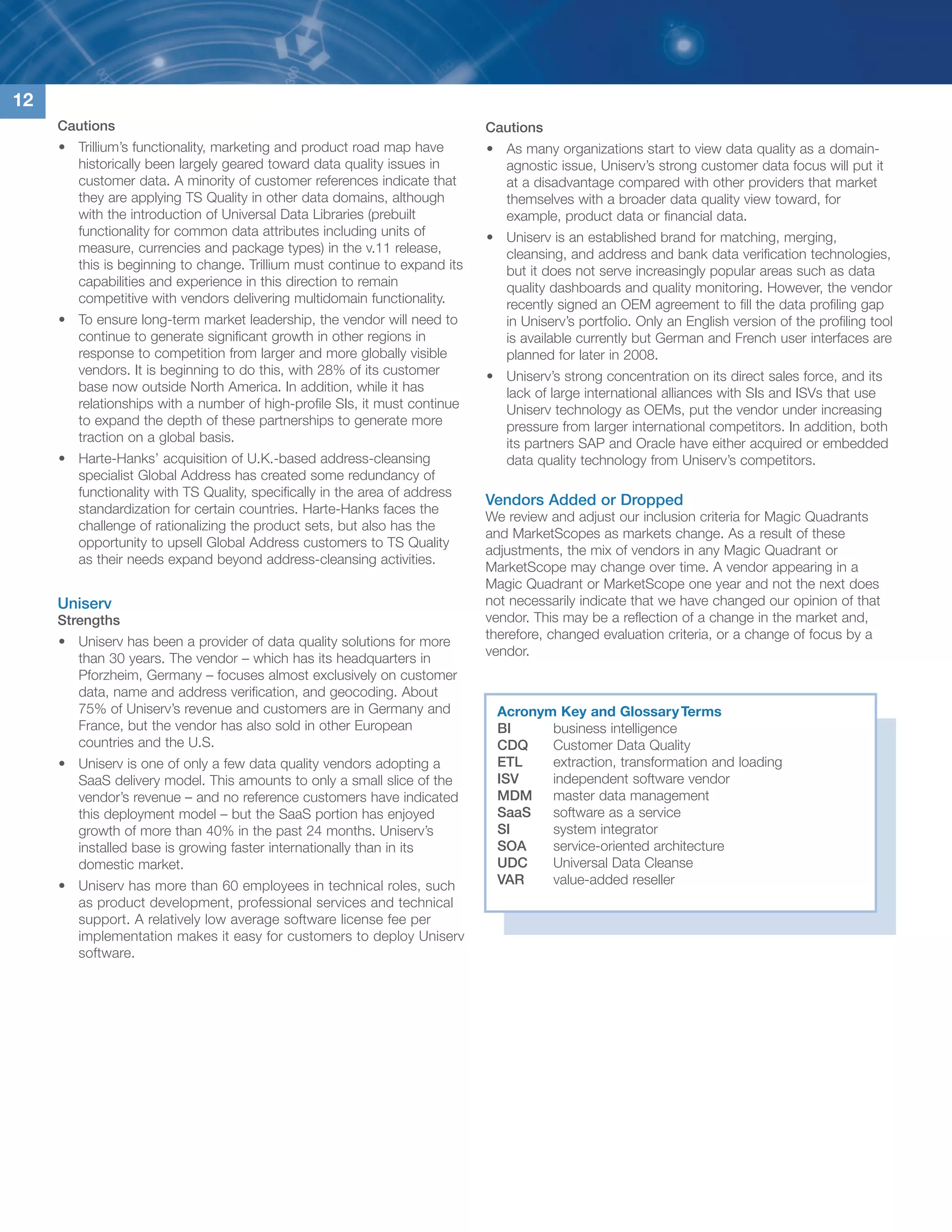 Gartner Positions Data Flux In The Leaders Quadrant Of The Magic Quadrant For Data Quality Tools ...