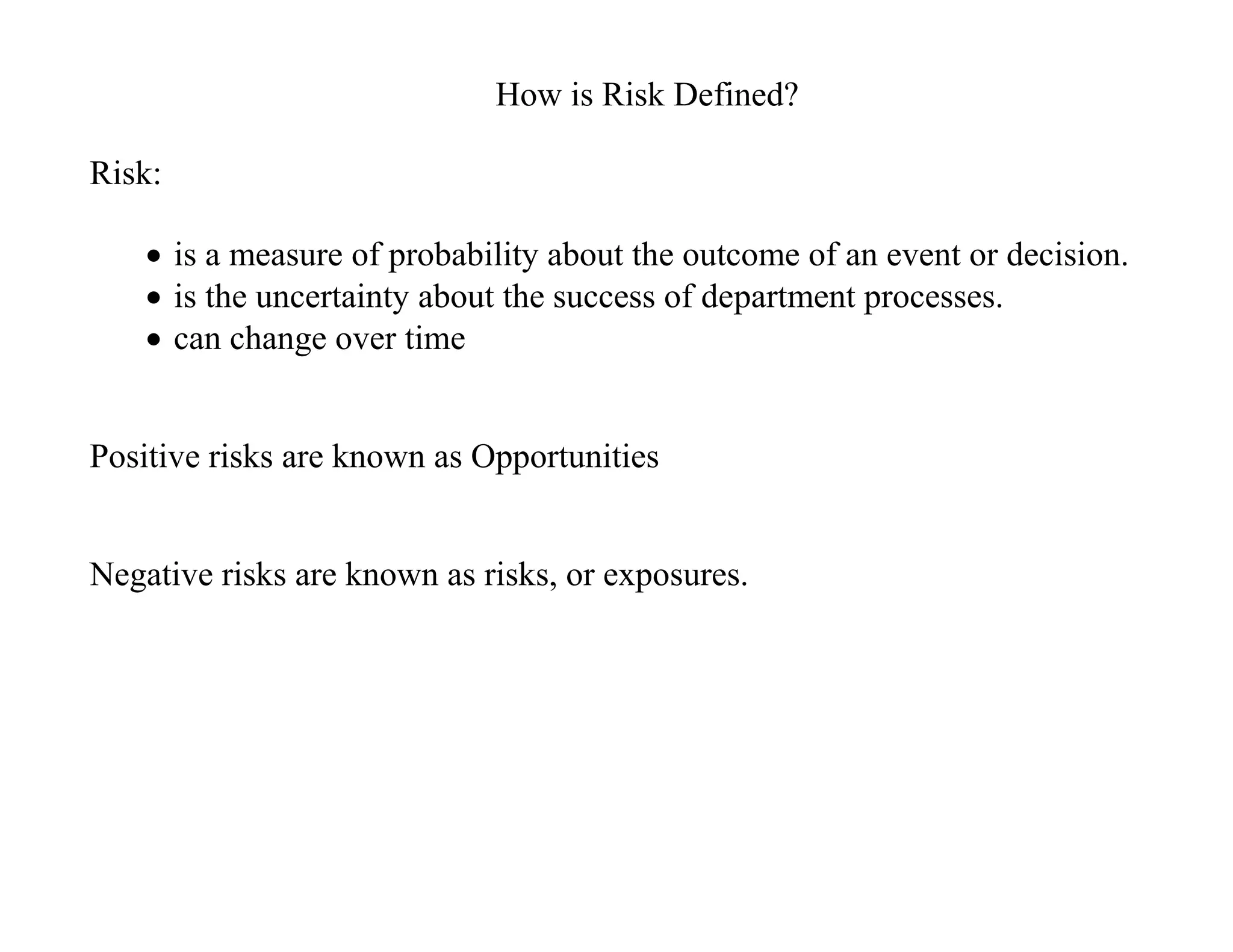General Employee Risk Management Course | PDF