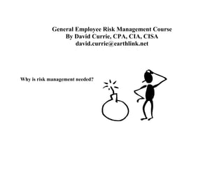 General Employee Risk Management Course | PDF