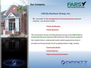 Infinity Business Group Merchant and School Presentation | PPT
