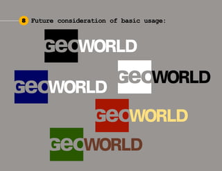 CASE STUDY: GeoWorld logo design | PDF