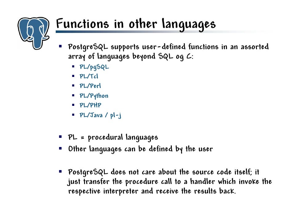 Get To Know Postgresql