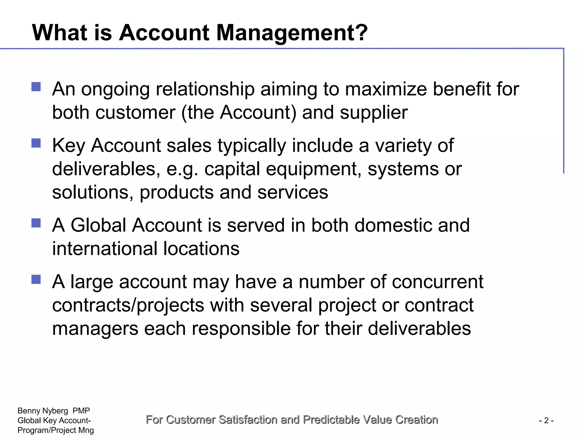 Global Key Account Management | PPT