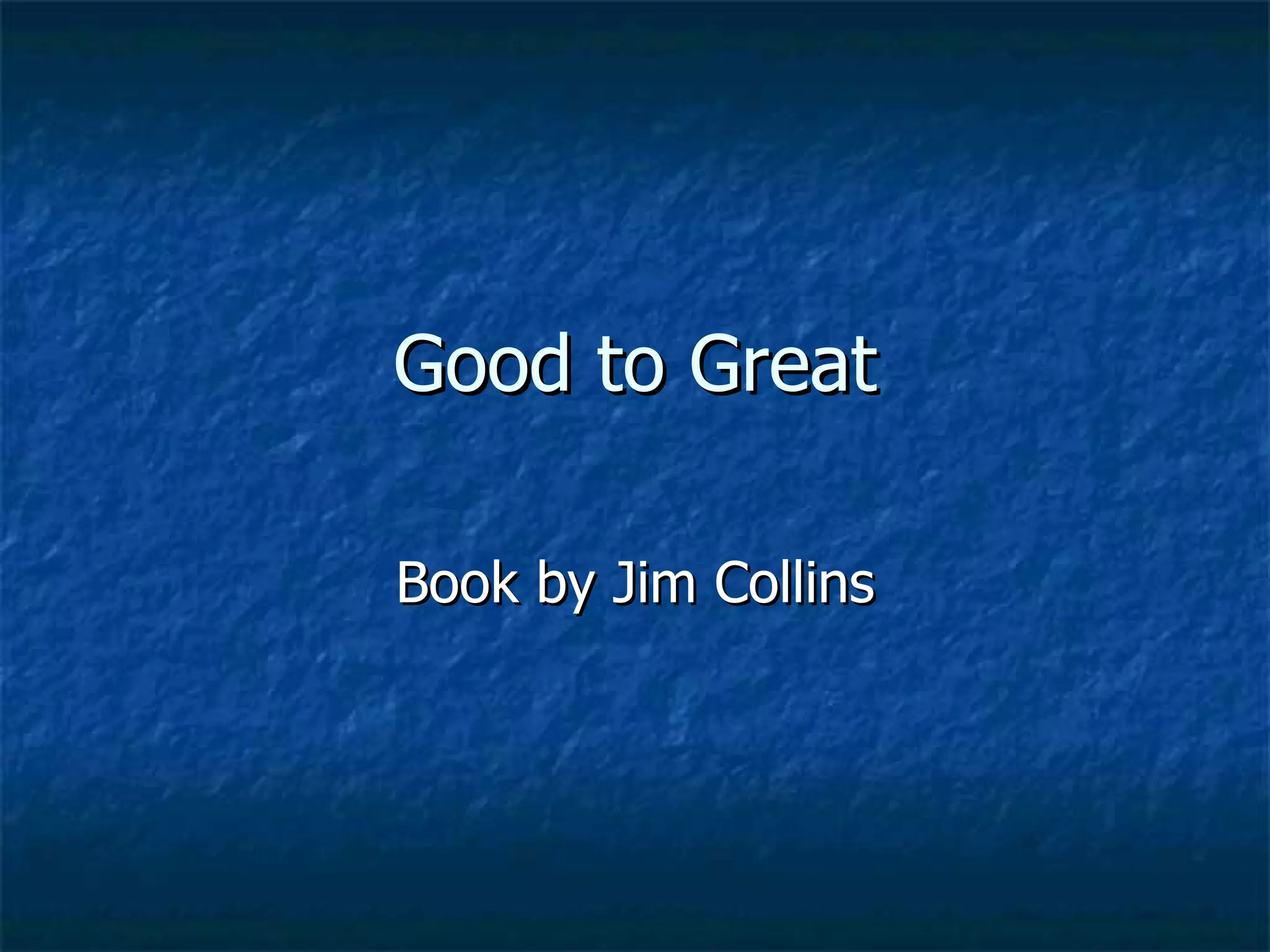Good To Great Copy | PPT