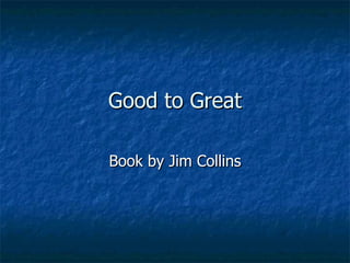 Good To Great Copy | PPT
