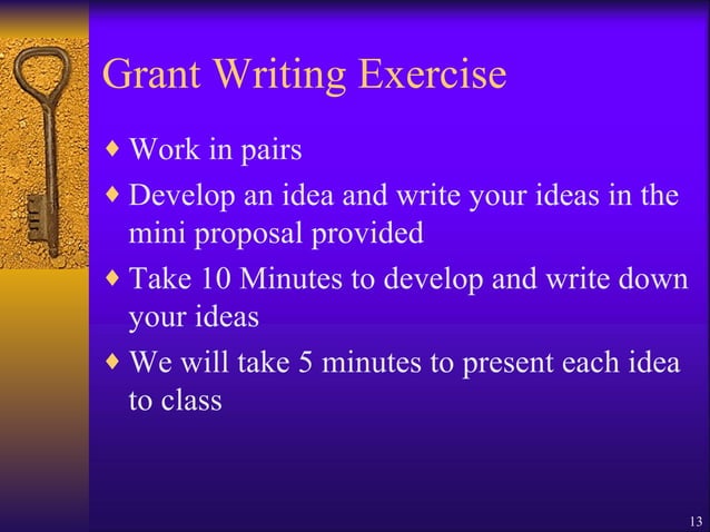 Grant Writing 101 | PPT