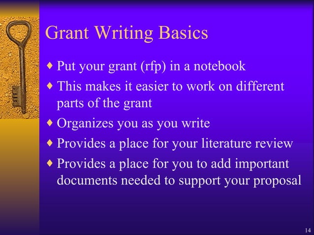 Grant Writing 101 | PPT