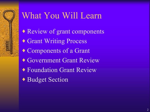 Grant Writing 101 | PPT
