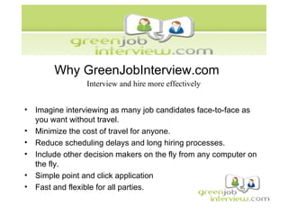 Green Job Interview Ppt | PPT