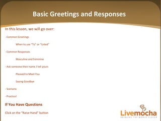 Greetings | PPT