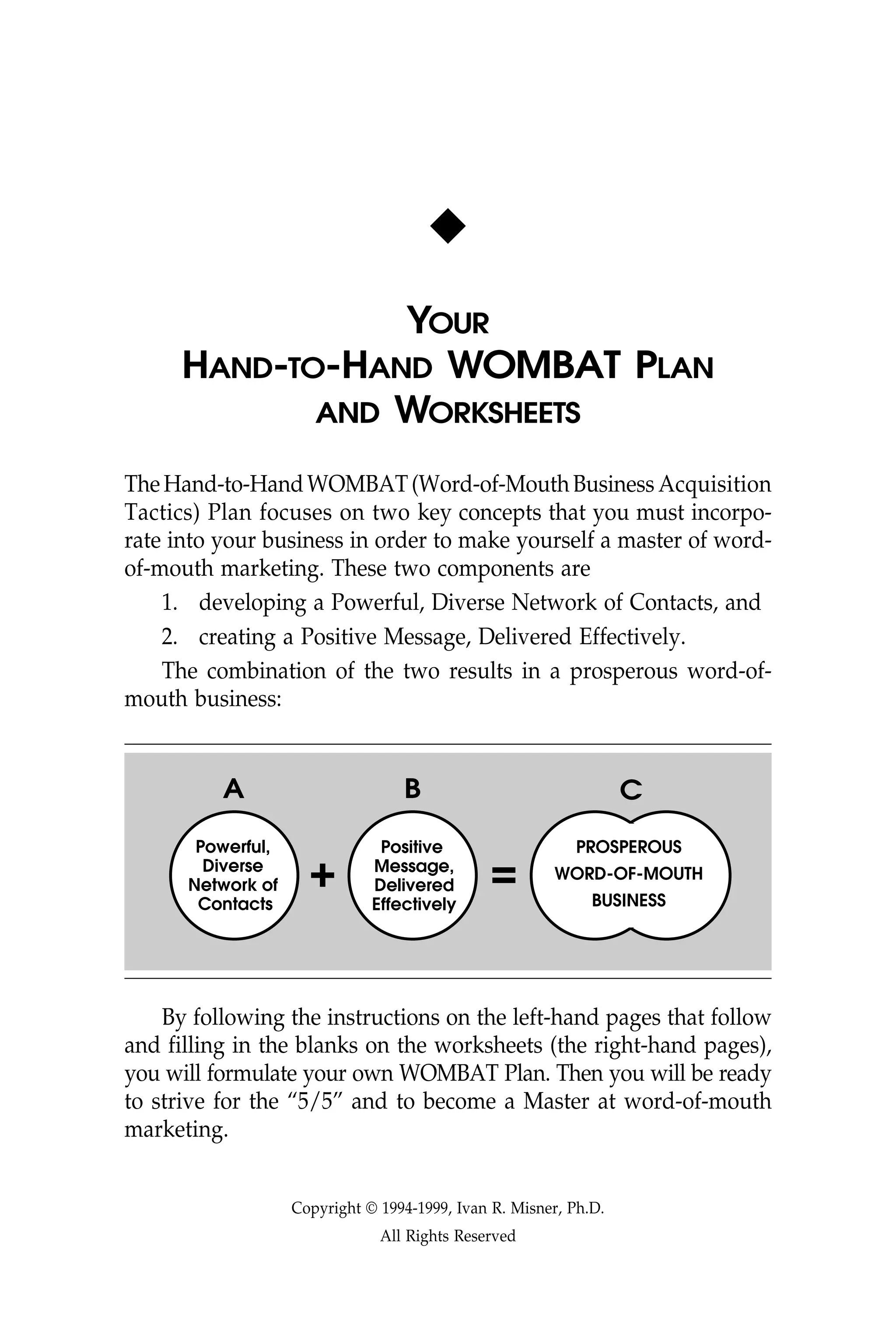 Hand To Hand Wombat Plan | PDF