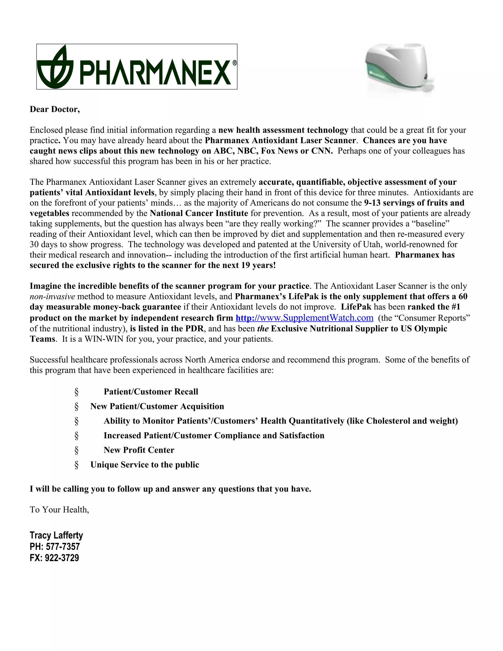 Biophotonic Scanner/Lifepak Nano | DOC