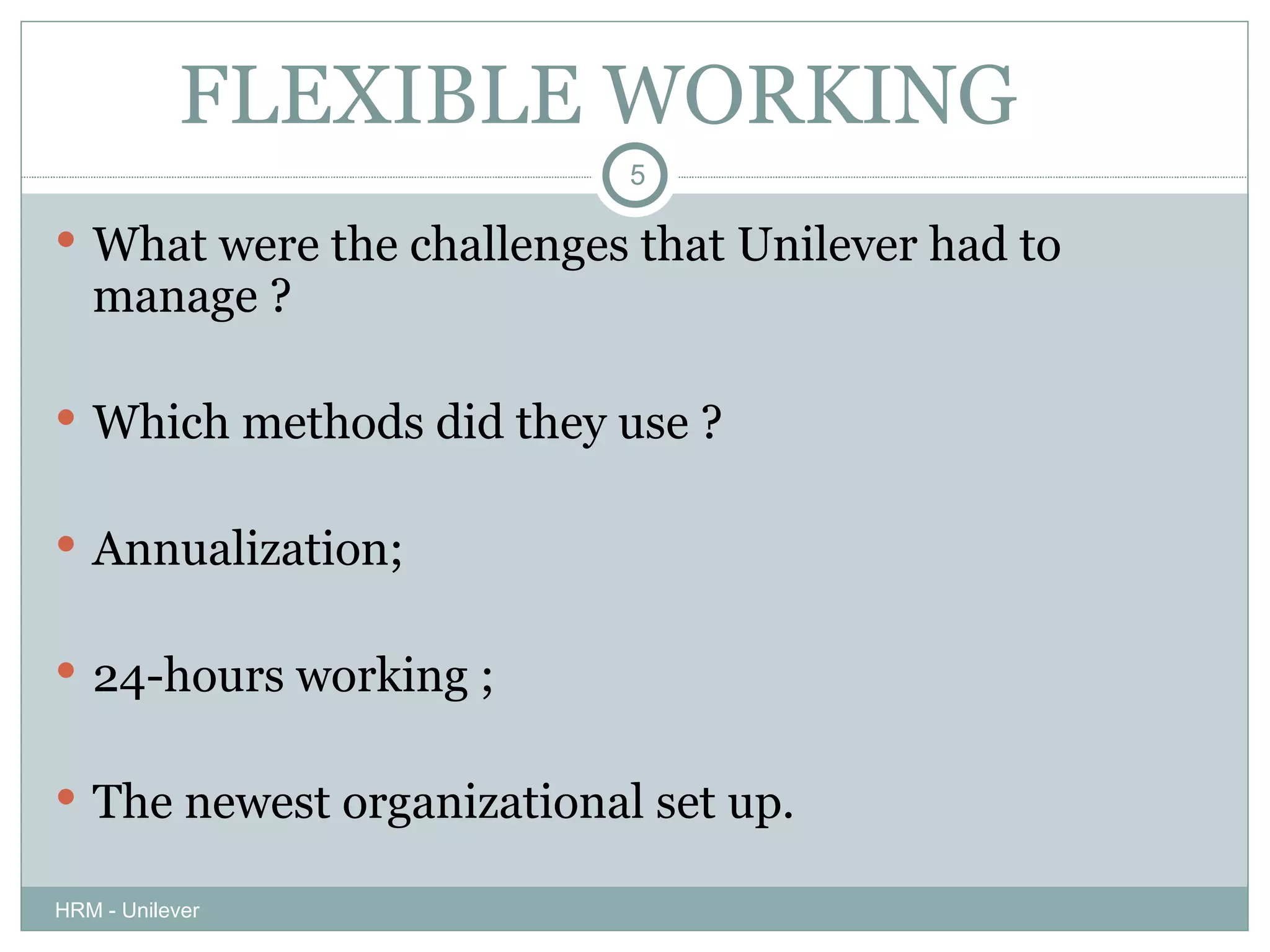 Unilever HRM case study | PPT