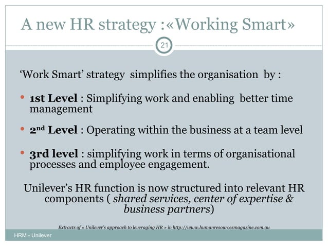 Unilever HRM case study | PPT | Human Resources | Business
