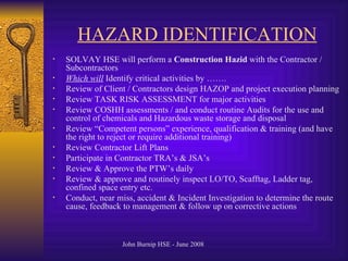 Hse Implementation By John Burnip | PPT