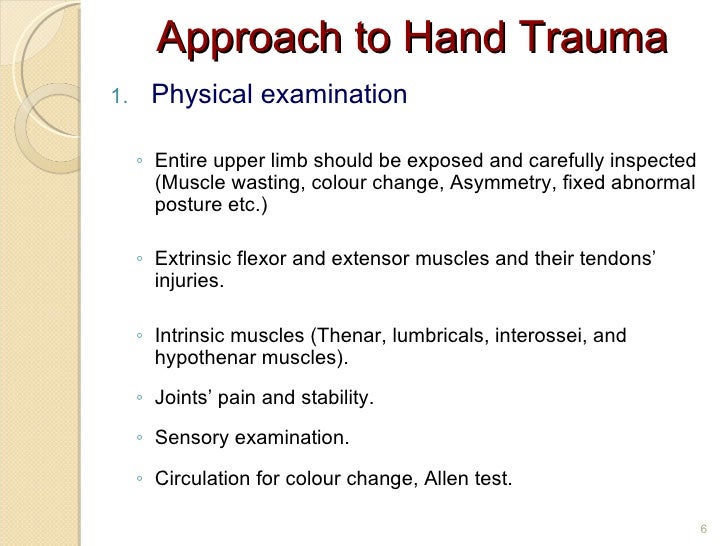 Hand Trauma